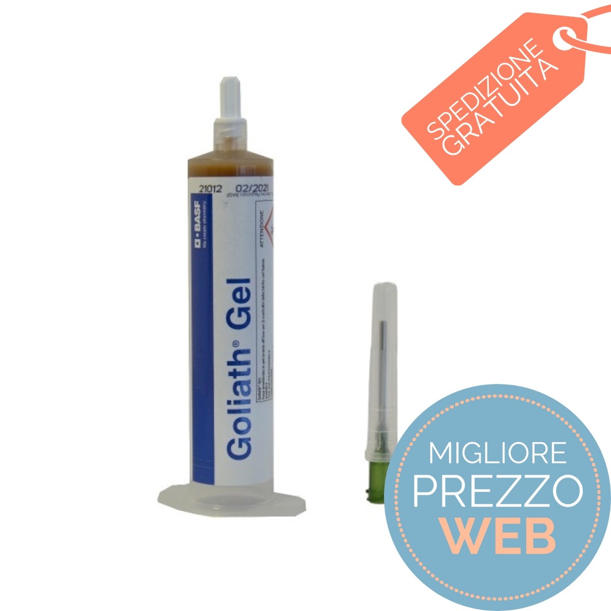 Kit Basf Goliath Gel per Blatte + Pistola Erogatrice